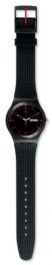 Swatch Men's Originals SUOB714 Black Silicone Swiss Quartz Watch